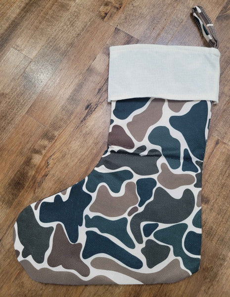 Camo Christmas Stocking - DLM Leather